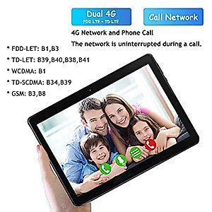 10.1 Inch Tablet,Portable Mini Tablet, Octa Core Dual SIM,RAM 16GB ROM 512GB,Tablet for Android11, 4G LTE Tablet for Home