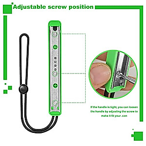 XBERSTAR 1 Pair Portable Controller Carrying Hand Strap Wrist Rope for Switch Video Games (Green)