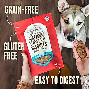 Stella & Chewy’s Freeze-Dried Raw Coated Dog Biscuits – Cage-Free Chicken Recipe – Protein Rich, Grain Free Dog & Puppy Treat – Great Snack for Training & Rewarding – 9 oz Bag