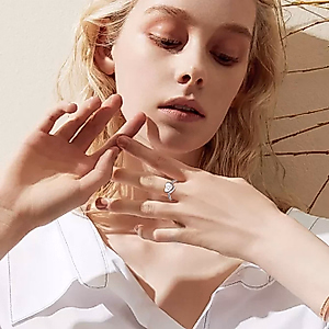 Fookduoduo 925 Sterling Silver Paw Print Urn for Ashes I Carry You with me Cremation Jewelry Dog Cat Claw Urn Finger Ring for Pet Lovers(Silver 7)