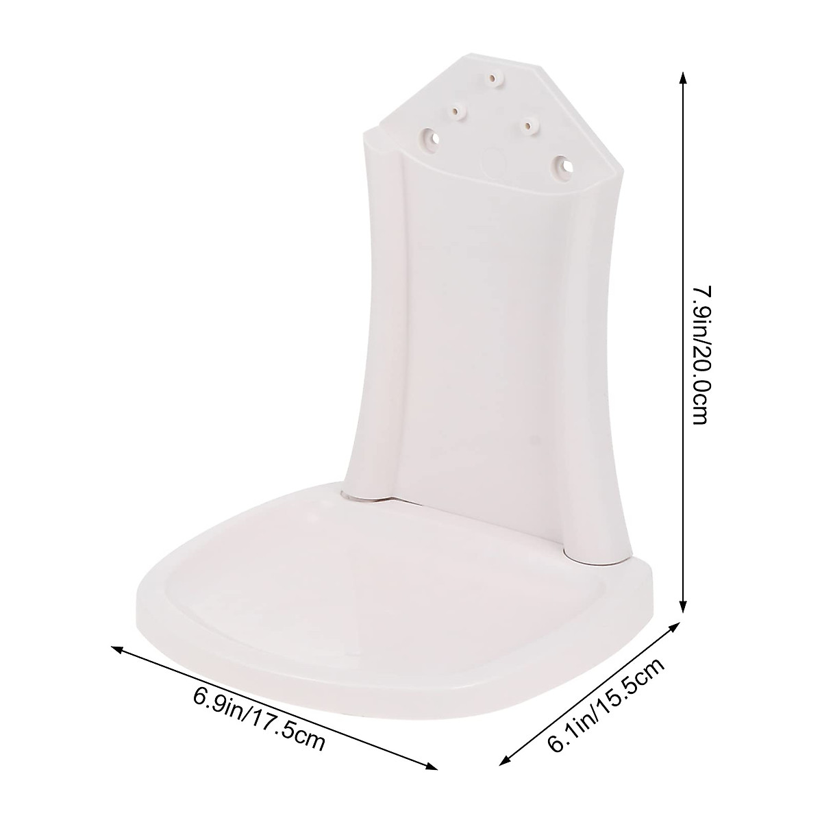 Hemoton 1pc Water Tray Foam Dispenser Wall Mounted soap Dispenser drip Tray Wall Mount soap Dispenser Bracket soap drip Automatic soap Dispenser Desktop Tray dripper White Filling Plastic