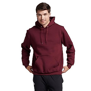 Russell Athletic Men's Dri-Power Pullover Fleece Hoodie, Maroon, Large