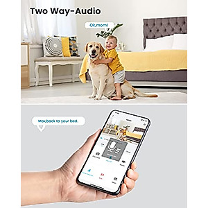 ieGeek Security Camera Indoor Wireless 1080P Wire-Free Portable Indoor Camera for Home Security with Human Detection,Two-Way Audio, Siren and APP Alert,30ft Clear Night Vision, Cloud/SD