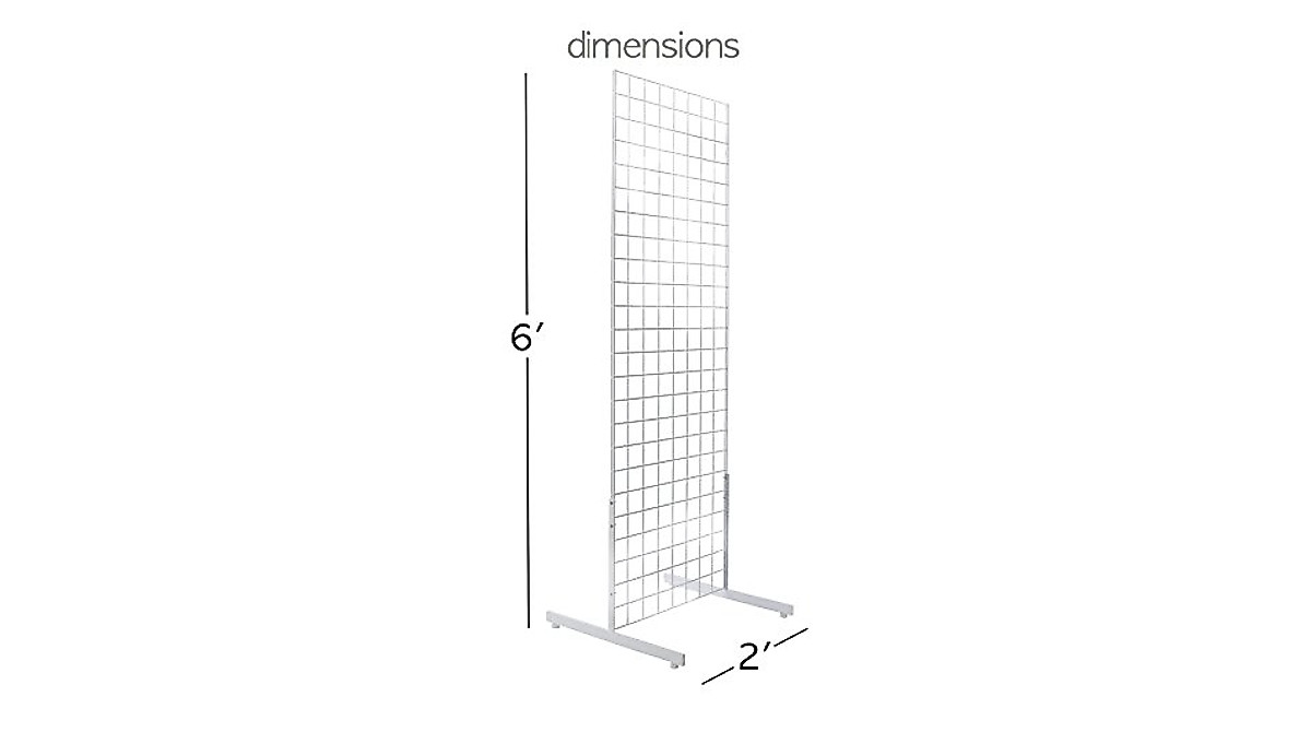 Buy Only Hangers 2' x 6' Gridwall Display Kit - 3 Pack