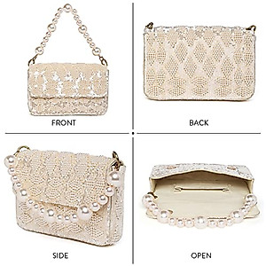 Aheli Clutch Purses Gift for Women Wedding Handmade Evening Handbags Party Bridal Clutch