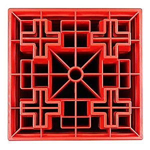 yosager 10 Pack Heavy Duty Leveling Blocks, Ideal for Leveling Single and Dual Wheels, Camper Levelers, Tongue Jacks, Hydraulic Jacks, Stabilizer Jacks, Red