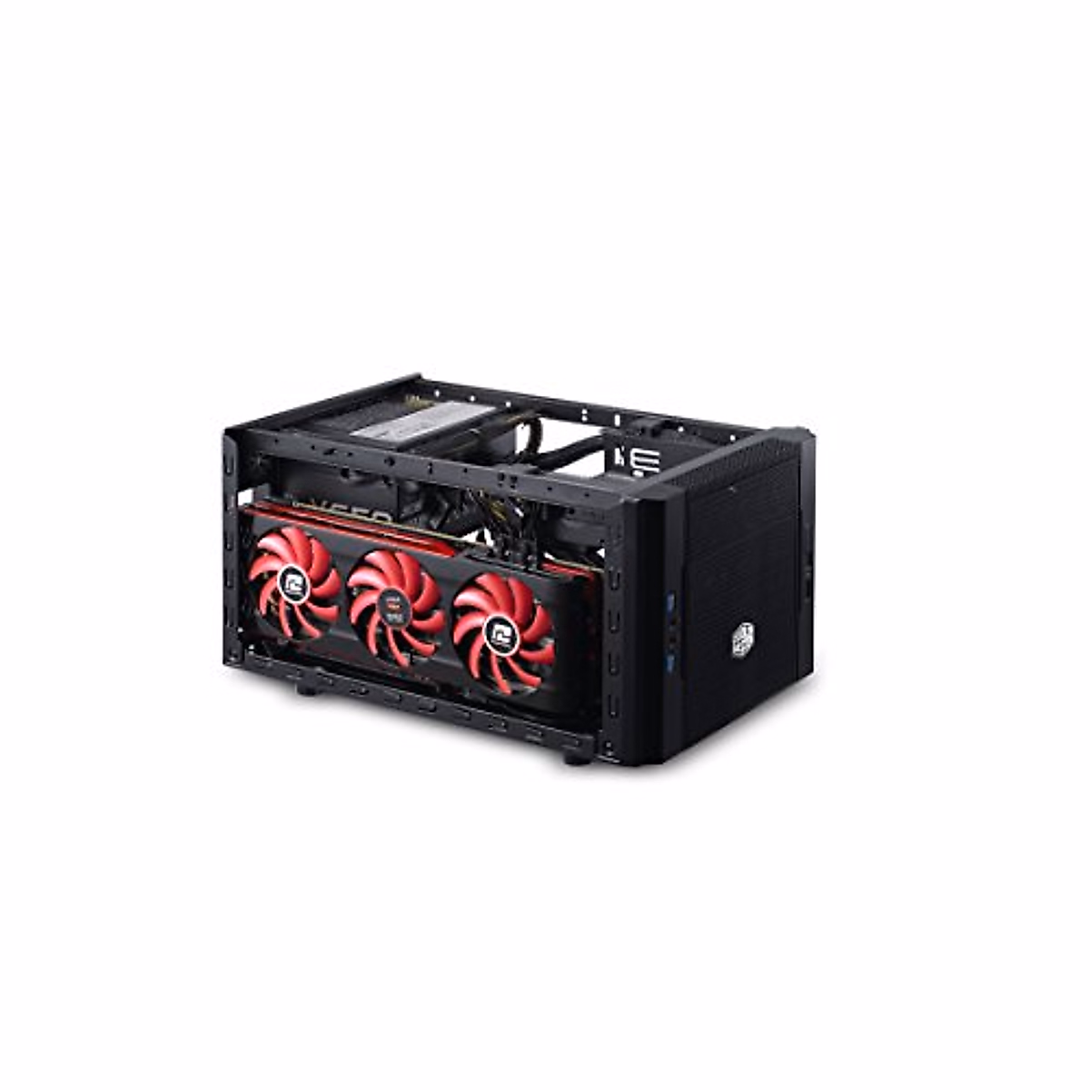 Cooler Master RC-130-KKN1 Elite 130 - Mini-ITX Computer Case with Mesh Front Panel and Water Cooling Support