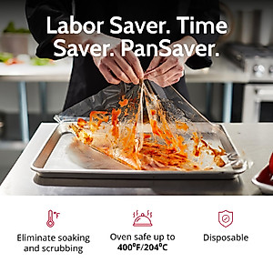 Pansaver 42001 Pansaver 42001 Disposable Pan Liners Fits 2-1/2"D to 4"D Full-Size Steam Table Pans