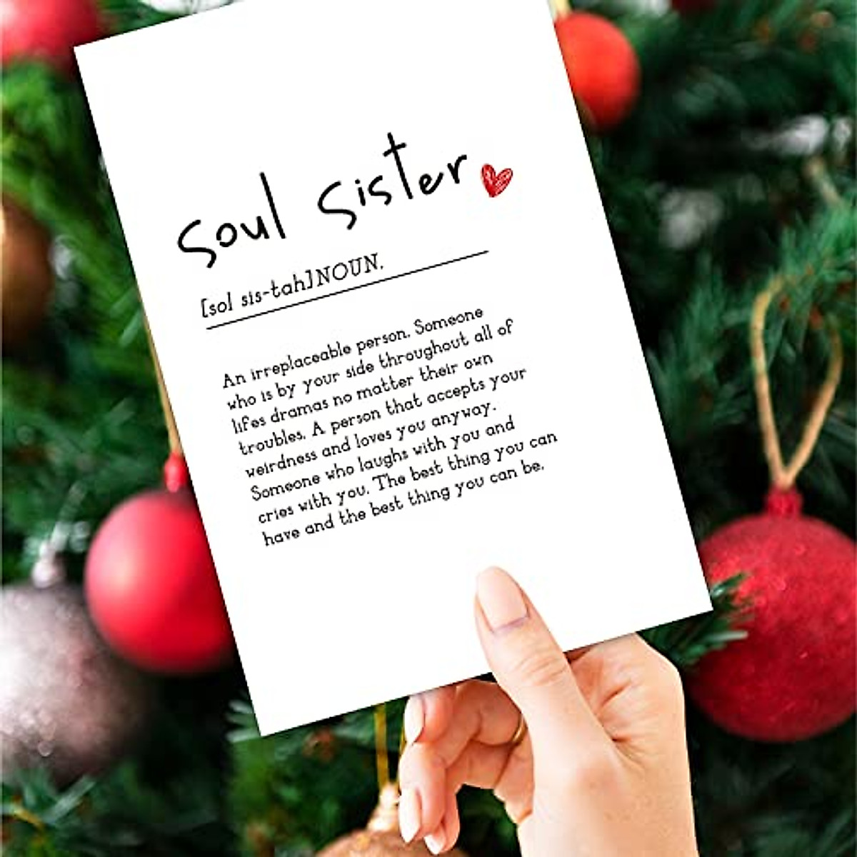 Joukfun Soul Sister Definition Card, Friendship Birthday Card, Funny Sibling Card, Best Friend Birthday Card, Dictionary Style Card, Bestie Card, Friendship Card, Galentines Day Card