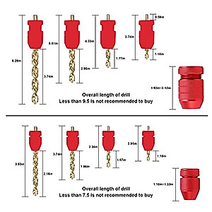 Adjustable Drill Depth Stop, Countersink Drill Bit Depth Stop, Drill Size Range 5/64"-3/16", 15/64"-7/16", Aluminum Drill Stop Outer Ring with Nylon Inner Ring,Suitable for Woodworking Tools, 2 Pcs