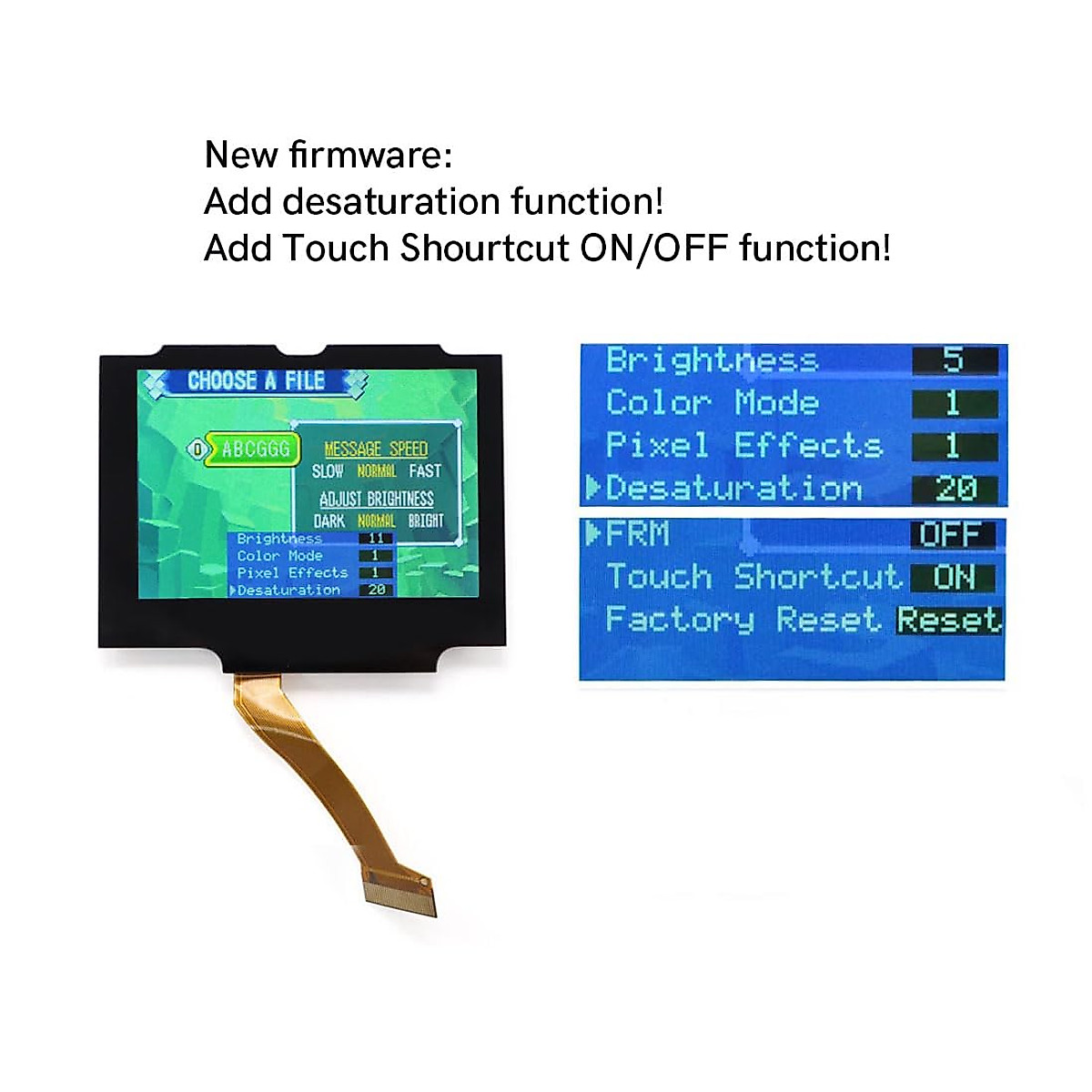 HISPEEDIDO V5 Drop in Pre-laminated IPS 3.0 inch Highlight Mod Sets For GBA SP V5 Screen Replacements LCD Kits, HD Touch Control, NO SOLDER/NO TRIMMING Need