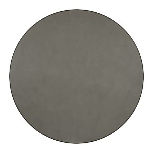 WOZNLA 5-Piece Round Table Set for 4-Special-shaped Legs, Exquisitely Designed Hollow Chair Back in Dining Room, Gray