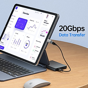 UseBean 90 Degree USB C Right Angle Adapter, (4-Pack) Up&Down PD 100W 20Gbps USB Type-C 3.2 Gen2 Male to Female 4K Video Extended Extender,USB-C Extension for Steam Deck,Switch,MacBook iPad Pro