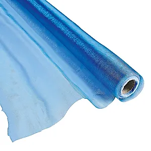 Fun Express - Blue Shimmer Fabric Roll - Party Decor - Wall Decor - Misc Wall Decor - 1 Piece