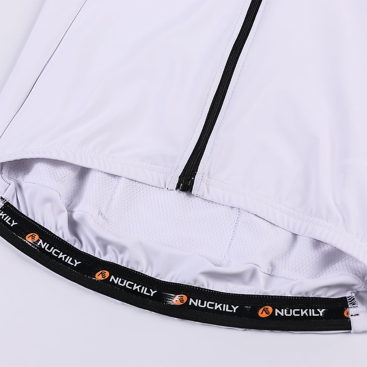 NUCKILY Women's Cycling Jersey Short Sleeve with 3 Pockets Bike Bicycle Clothing Biking Riding Shirts Cycle Wear White