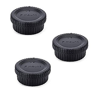 Rear Lens Cap & Body Cap Cover for Nikon F Mount Camera D3500 D3400 D3300 D3200 D3100 D3000 D7500 D7200 D7100 D5600 D5500 D5300 D5200 D5100 D5000 D780 D850 D810A D810 D750 D6 D5 D4s D4-3 Packs