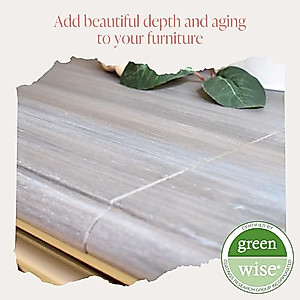 Furniture Glaze - Antique Patina Special Effects Glaze for Chalk Style Furniture Paint, Eco-Friendly Wood Stain, 6 Color Choices - Limestone [White] - Pint (16 oz)