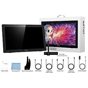 XPPen Artist 22 2nd Drawing Tablet with Screen Graphics Tablet 122% sRGB with 8192 Levels Battery-Free Stylus, 21.5inch Pen Display Compatible with Windows, Mac, Linux with Adjustable Stand