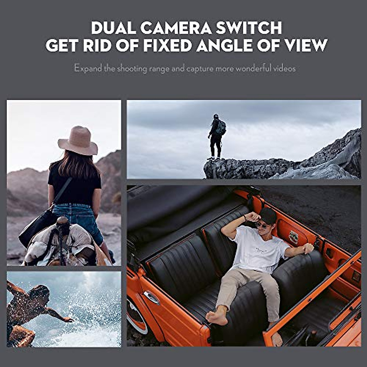 GoolRC RC Drone with Camera 4K Drone Dual Camera LS-XT6 Track Flight Gravity Sensor Gesture Photo Video Altitude Hold Headless Mode RC Quadcopter for Adults Kid 3 Batteries