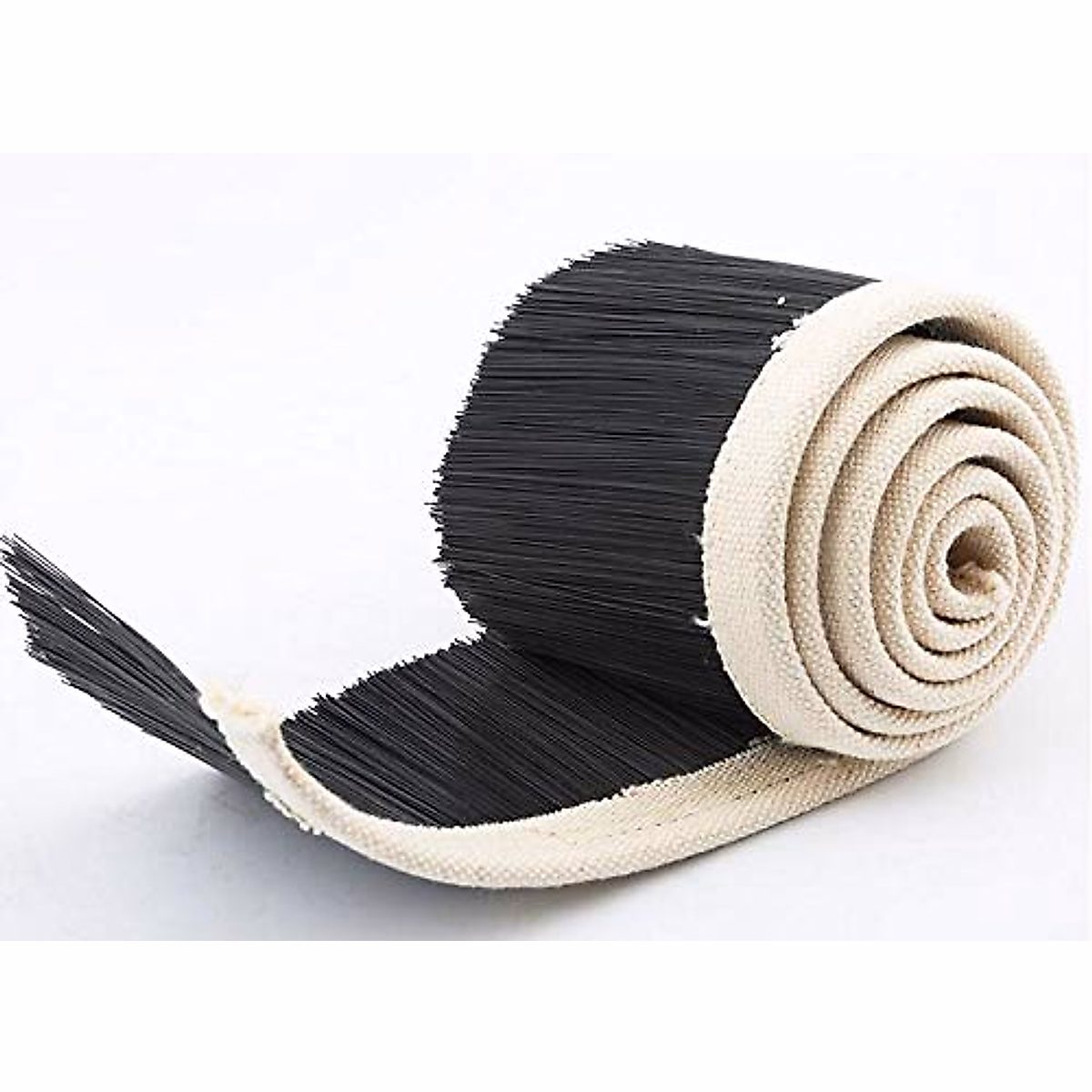 BestTeam Vacuum Cleaner Engraving Machine Dust Cover, 70mm/100mm Brush Vacuum Cleaner Engraving Machine Dust Cover for CNC Router for Spindle Motor Milling Machine (2M*70MM, Black)