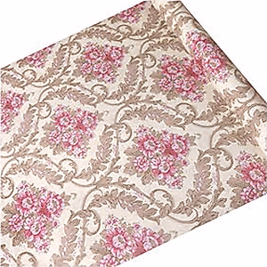 HOYOYO 17.8 x 78 Inches Self-Adhesive Liner Paper, Removable Shelf Liner Wall Stickers Dresser Drawer Peel Stick Kitchen Home Decor, Pink Peony