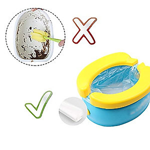 100 Pack Potty Chair Liners with Drawstring,Toilet Seat Potty Bags Cleaning Bag for Kids Toddlers,Baby Training Seat