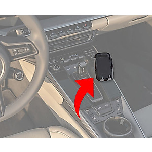 Phone holder compatible with Porsche 911 Carrera 992 Dashboard center console - Stick on with EASY release - to hold iPhone, Samsung Galaxy,
