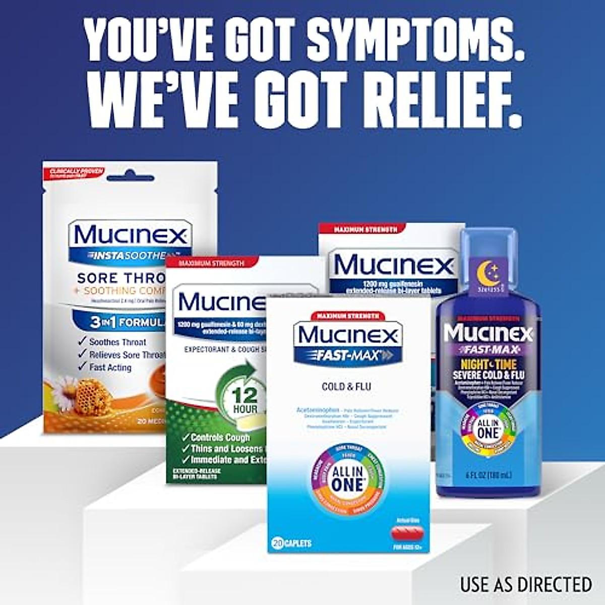 Mucinex Fast-Max Max Strength Cold and Flu Medicine for Adults, Daytime Cold Medicine, Over-the-Counter Medication With Acetaminophen, Dextromethorphan HBr, Guaifenesin, Phenylephrine HCl, 20 Caplets