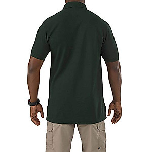 5.11 Tactical Utility Short Sleeve Polo Shirt, Wrinkle Resistant Poly-Cotton, L.E. Green, Small, Style 41180