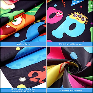 Birthday Backdrop Birthday Party Photography Background Decorations Happy Birthday Backdrop Banner Cake Table Banner for Baby Shower Party Supplies Photo Booth Props