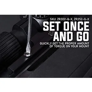 Monstrum Alpha Series 1-6x24 First Focal Plane FFP Rifle Scope with MOA Reticle | ZR302 Quick Release Scope Mount | Bundle