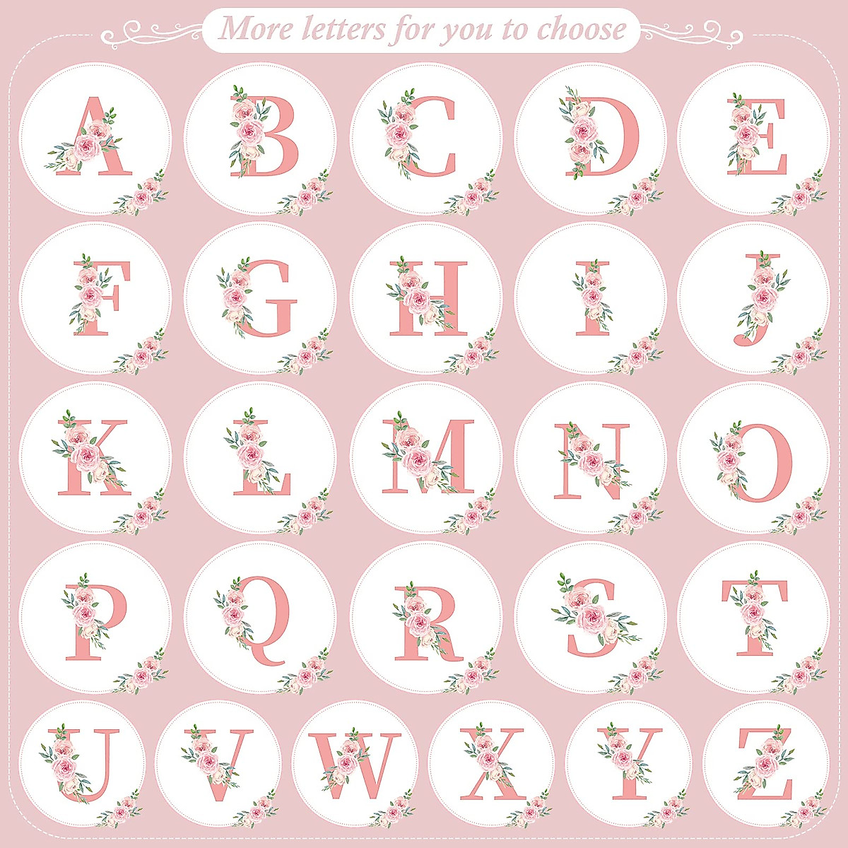 Floral Ini-tial Tote Bag for Women, Can-vas Beach Bag w Makeup Bag, Personalized Birthday Gifts for Women, Inner Pocket, Gift Box, Card Sets, Bridesmaid Bride Wedding Sister Grandma Mom Nurse Gifts A