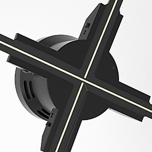 GIWOX 3D Hologram Fan with WiFi, 640PX Hi-Resolution 20.5'' Holographic Video Projector, Graphic 3D Video-3D Advertising Display is Best for Business Store Shop Holiday Events Display (52cm)