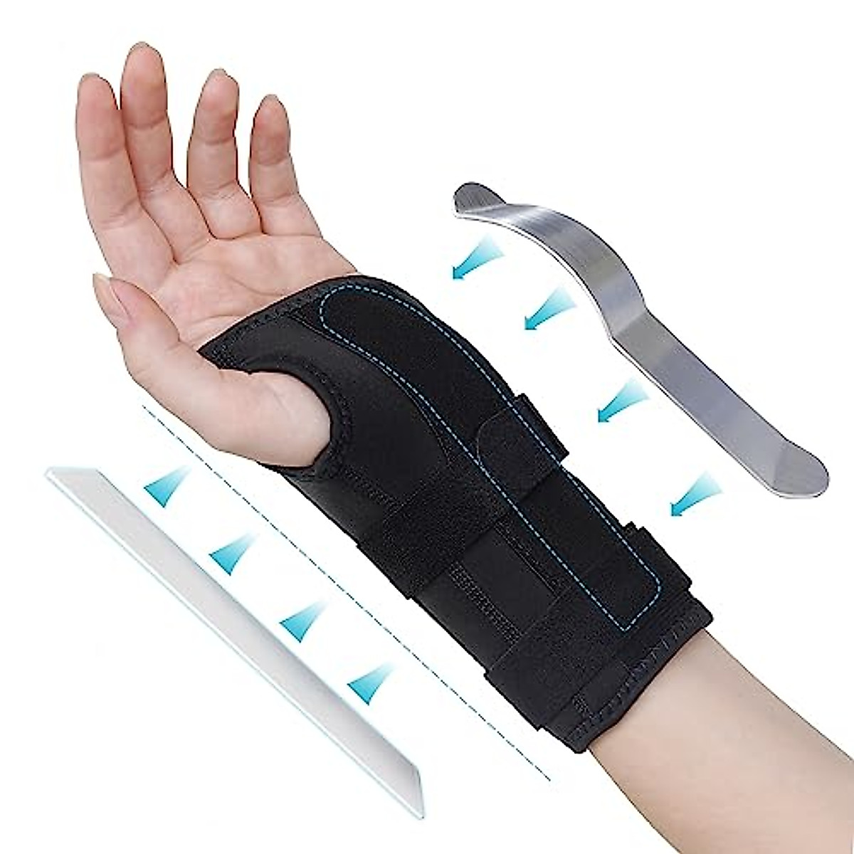 KD Carpal Tunnel Wrist Brace Night Support, Wrist Splint Hand Brace for Carpal Tunnel Syndrome Pain Relief, Arthritis, Tendonitis, Sprain Treatment