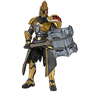 FORTNITE Ultima Knight Hot Drop Figure - 4 Inch Action Figure with 25+ Points of Articulation - Includes Vanquisher Harvesting Tool, Palm Leaf Umbrella Glider, Dragoncrest Back Bling, 5 Weapons