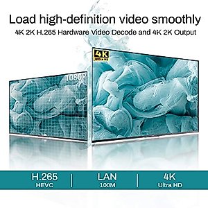 Android TV Box 11.0, Smart TV Box RK3318 2GB 16GB Support 2.4G 5.8G WiFi Bluetooth 4.1 with Mini Backlit Keyboard Ethernet LAN 3D 4K Video Android Box Set Top TV Box