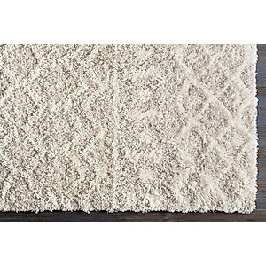 Livabliss Hapsburg Moroccan Shag Runner Area Rug,2'7" x 14',Beige