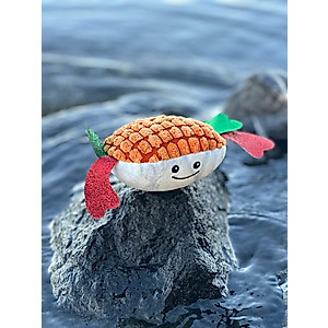 Zoom and Chew Dog Toys, Dog Plush Toy for Large Breed,Tug of war, Squeaky Dog Toys with Crinkle Paper, Dog Chew Toys for Puppy, Small, Medium, Large Dogs (Crab)