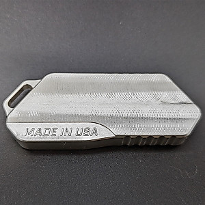 Milspin Magnus 2.0 Aluminum EDC Utility Knife with Retractable Razor and Internal Spare Blade Storage I 7 Blades Included I Made in USA