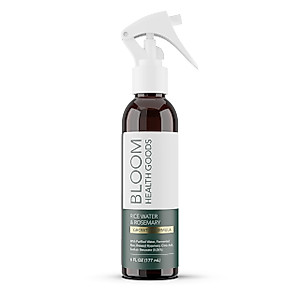 Bloom Health Goods Rosemary & Fermented Rice Water Tonic Growth Spray for Hair Health - Whole Plant Ingredients - 6 Fluid Ounces