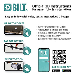 Chamberlain B4643T Smart Built in Camera-myQ Smartphone Controlled-Ultra Quiet, Strong Belt Drive, Blue Garage Door Opener