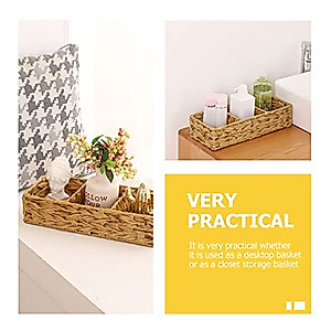 STOBAZA Coffee Station Organizer Coffee Bar Box Countertop Sugar Holder Tea Bag Storage Bin Cosmetics Sundries Organizer Caddy for Home Hotel Restaurant