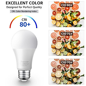 MASTERY MART Led Light Bulbs 10 Watt [60 Watt Equivalent], A19 - E26 Dimmable, 2700K Soft White, 800 Lumens, Medium Screw Base, Energy Star, UL Listed (Pack of 6)