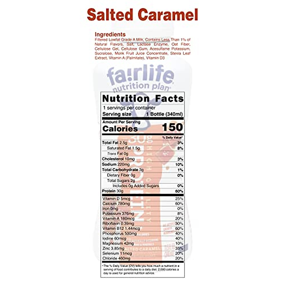 Fairlife Protein Shakes Variety Pack | Nutrition Plan | High Protein | Sampler | Chocolate, Vanilla, Strawberry, and Salted Caramel Shake Flavor Variety | 8 Pack - 11.5 oz Each Bottle | Niro Assortment