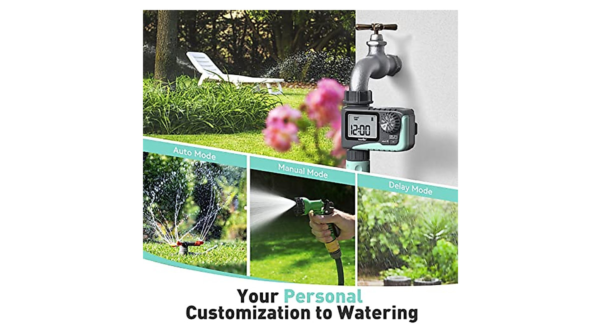 RAINPOINT Sprinkler Timer - Smart Watering & Rain Delay for Gardens