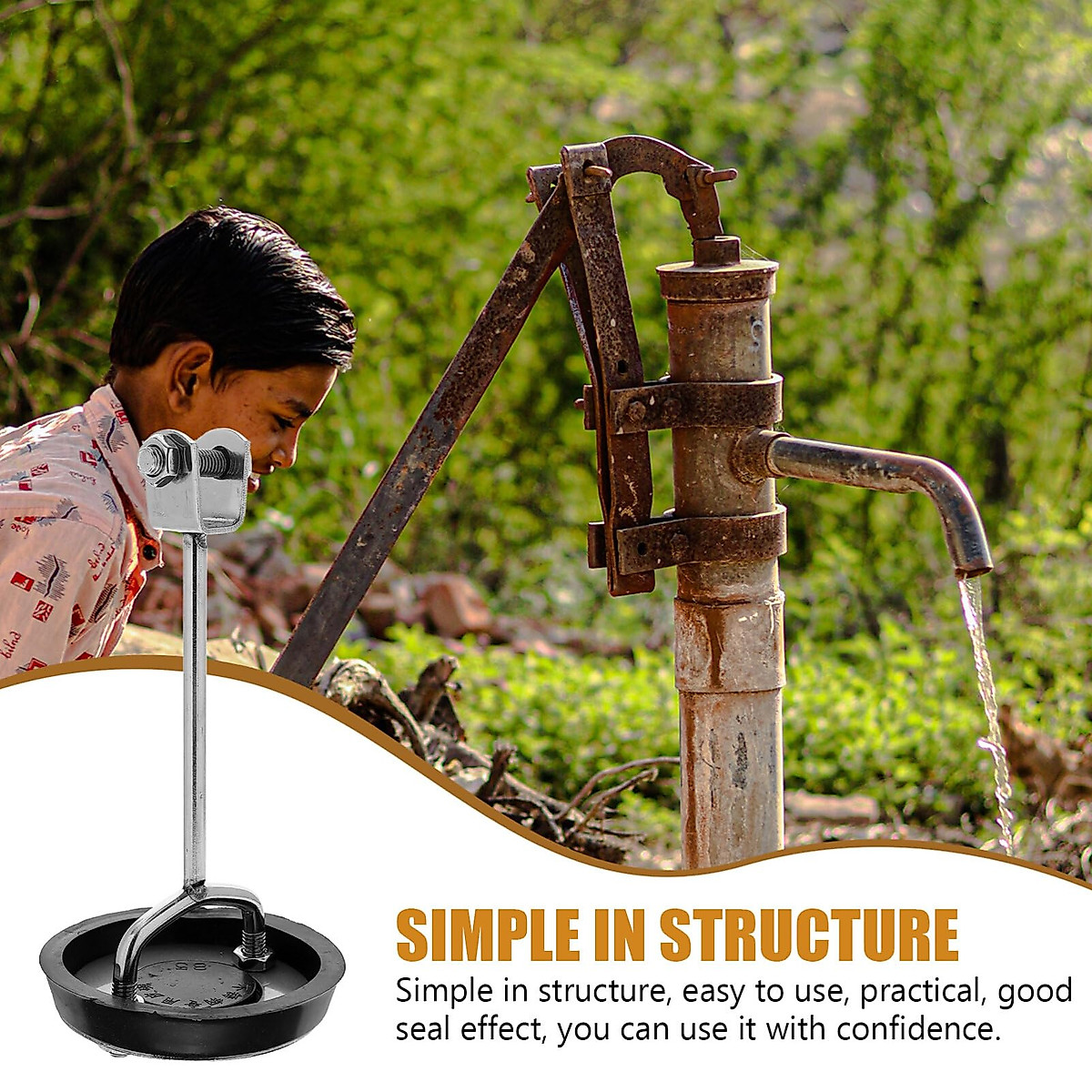 Yardwe Specialized Mesa Para Uñas Acrílicas Water Pump Replacement Pitcher Pump Part Water Jug Well Accessory Pump Accessory Replaceable Well Pump Stainless Steel Hand Pump