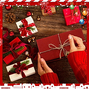 Tenceur 36 Set Christmas Gift Boxes with Lids Bulk 9 x 4 x 4 Inch Kraft Gift Box Empty Gift Box with Christmas Tag Raffia Twine for Xmas Holiday Valentine's Day Wedding Bridesmaid Birthday Party Favor