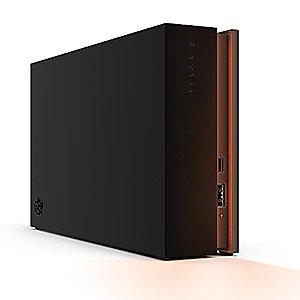 Seagate FireCuda Gaming Hub External Hard Drive HDD 16TB - USB 3.2, Customizable RGB LED lighting, Dual forward-facing USB for Desktop PC with Rescue Services (STKK16000400)