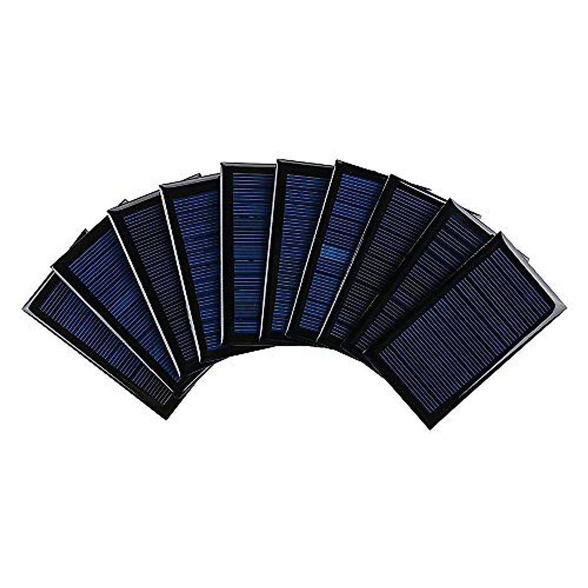 SUNYIMA 10Pcs (6V 50mA 3.14"x1.77") Mini Solar Panels for Solar Power Mini Solar Cells DIY Electric Toy Materials Photovoltaic Cells Solar DIY System Kits Without Copper Wire