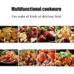 MYYINGBIN 23cm Ceramic Tagine Pot Stew Casserole Slow Cooker Lead Free with Wooden Shovel and Tray High Temperature Resistant, White